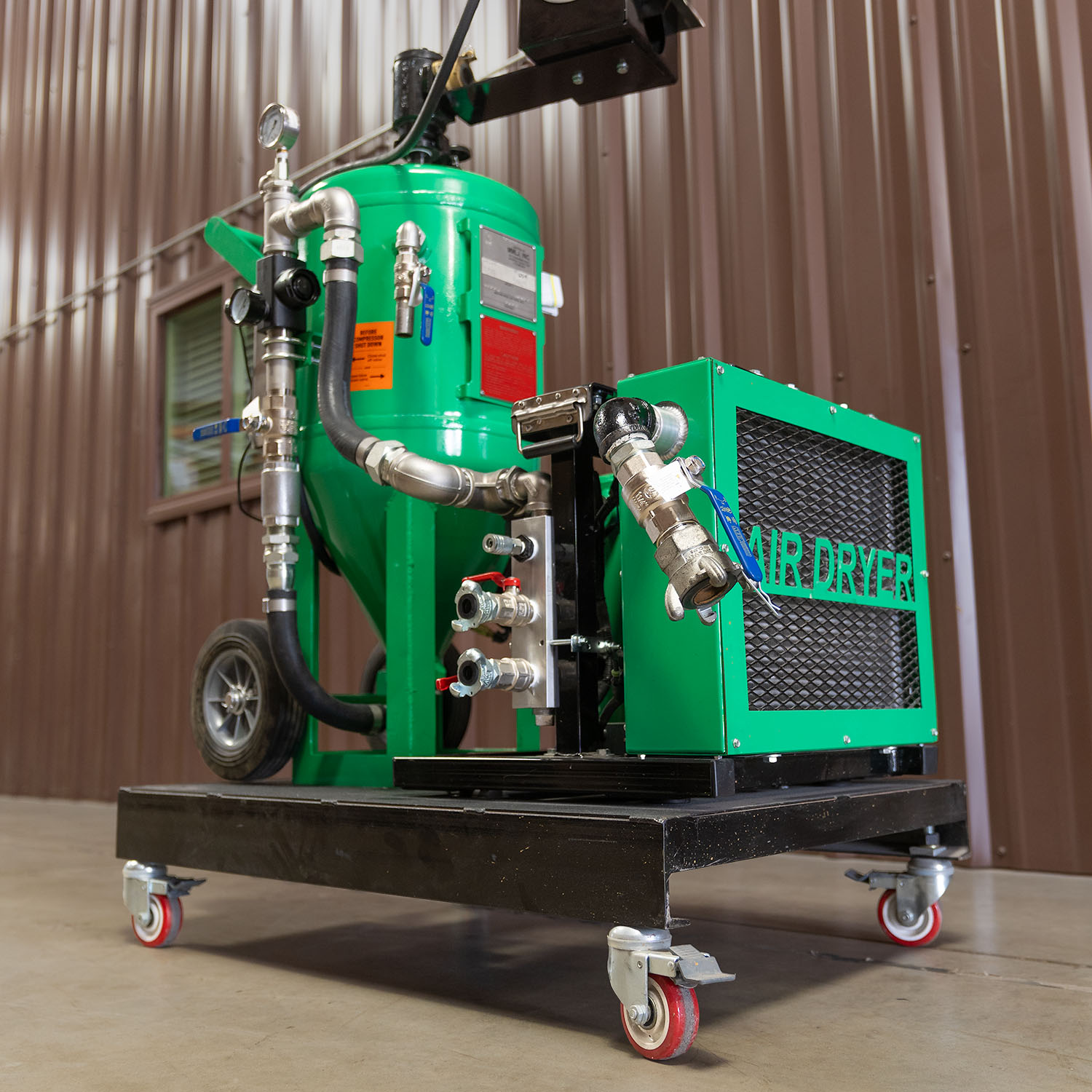 Compressor-Ready Carts | Dustless Blasting®