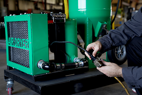 Compressor-Ready Carts | Dustless Blasting®
