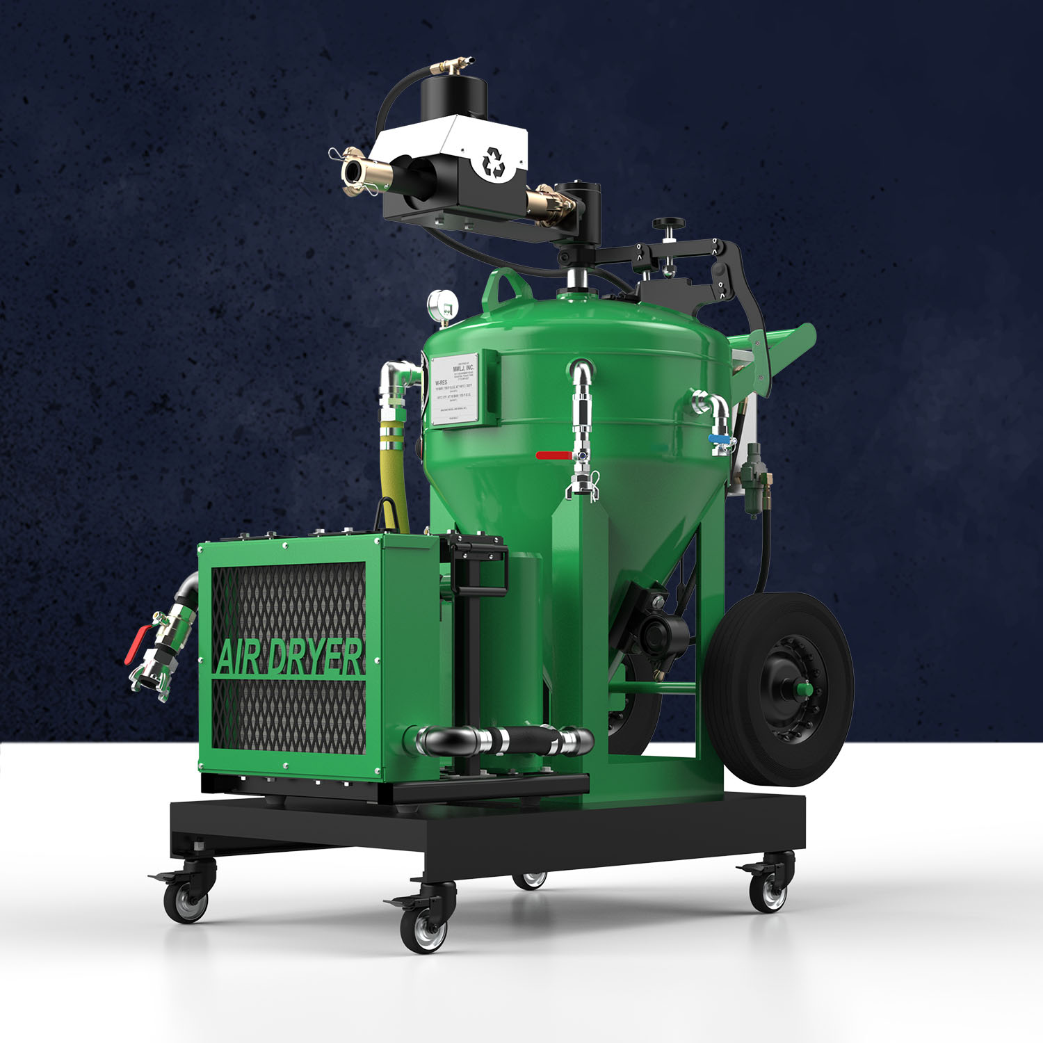 Compressor-Ready Carts | Dustless Blasting®