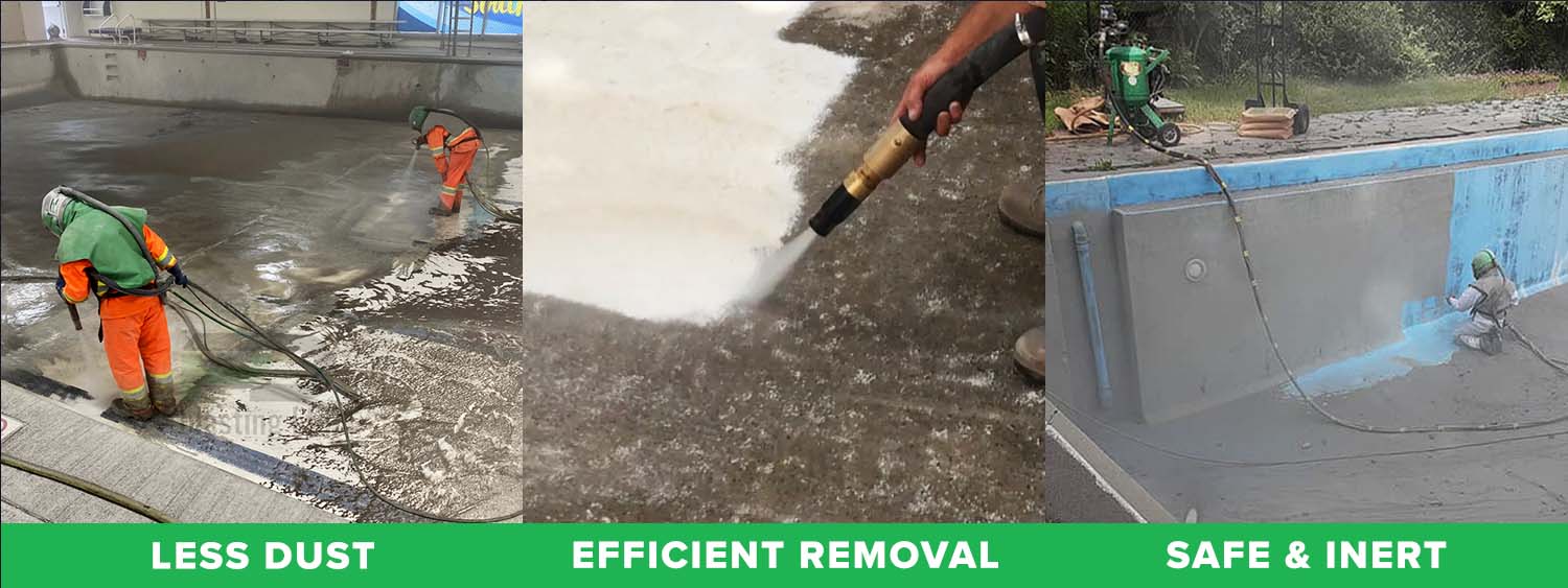 Pool Resurfacing Options & Surface Preparation with Dustless Blasting