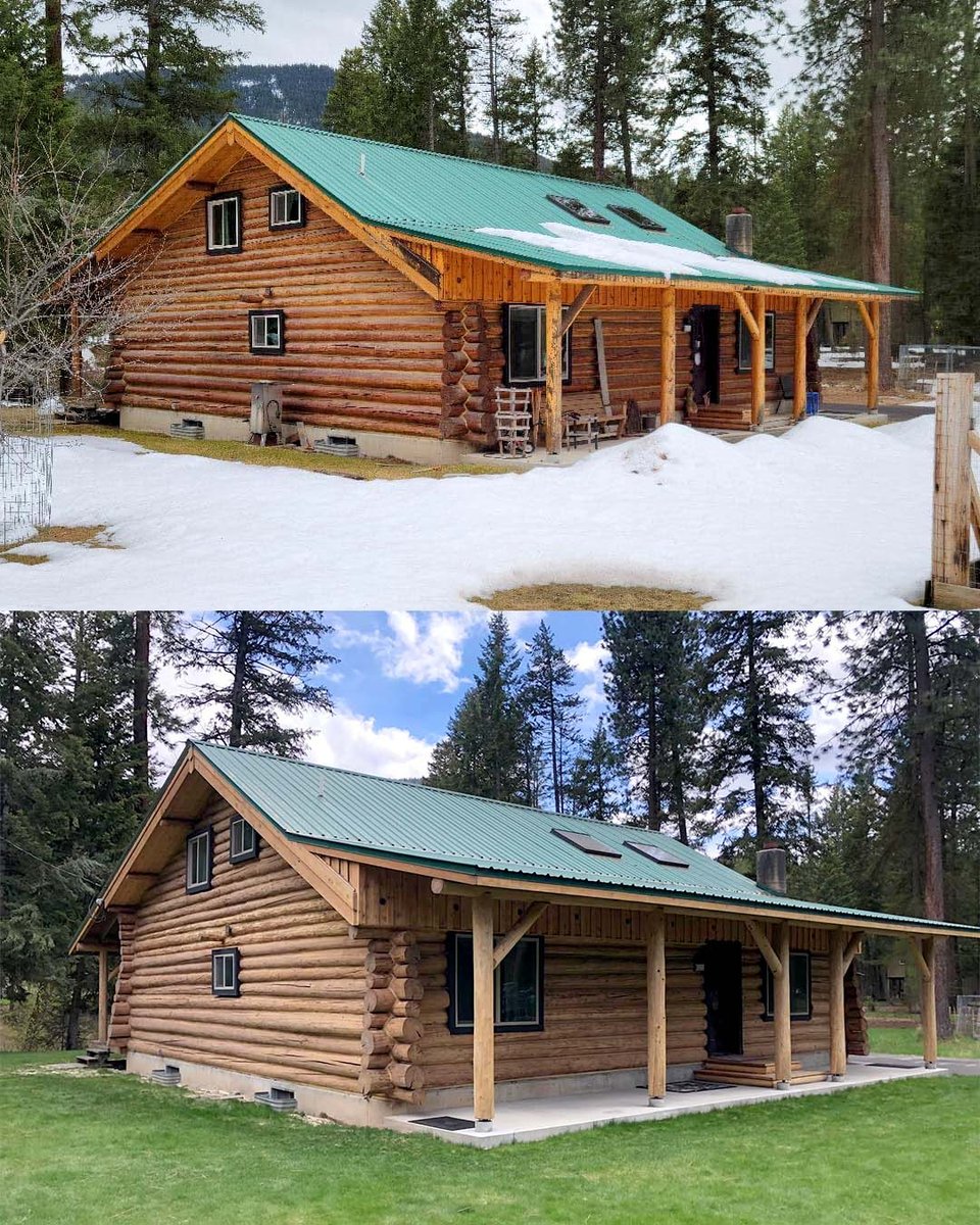 Log Home Case Study | Dustless Blasting®