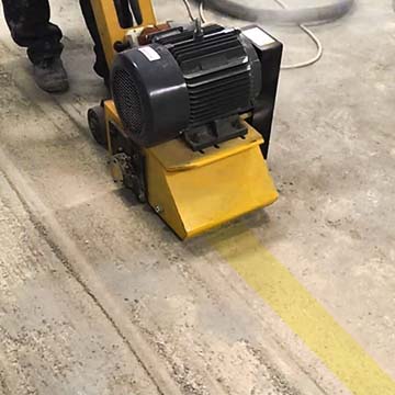 Parking Lot Striping Removal